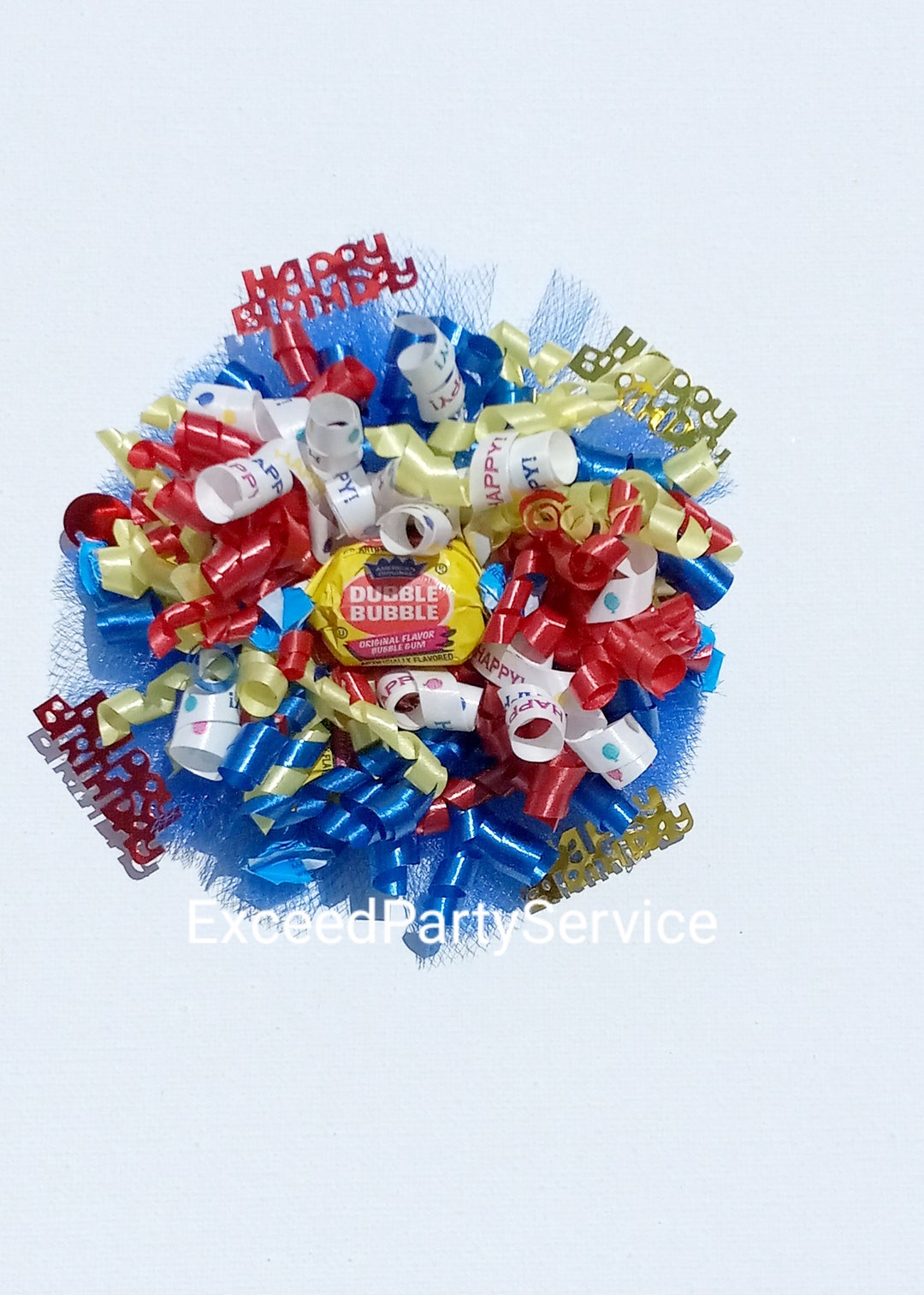 Birthday Party Candy Curly Ribbon Corsage - Etsy