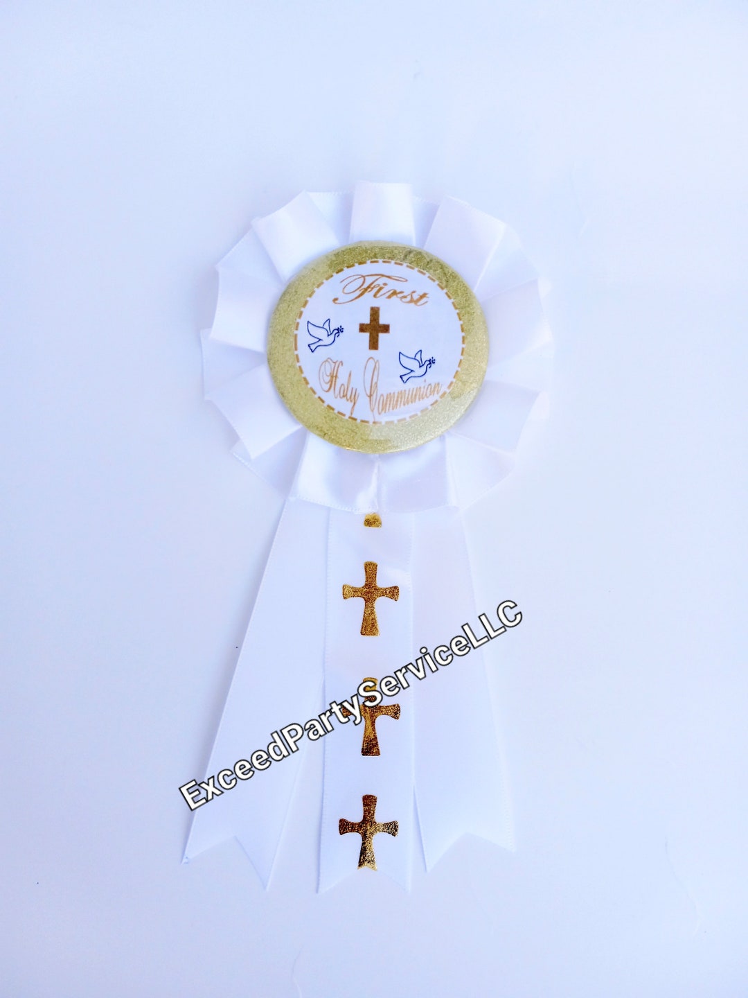 Christening Communion Party Button Badge Pin (select Color) - Etsy
