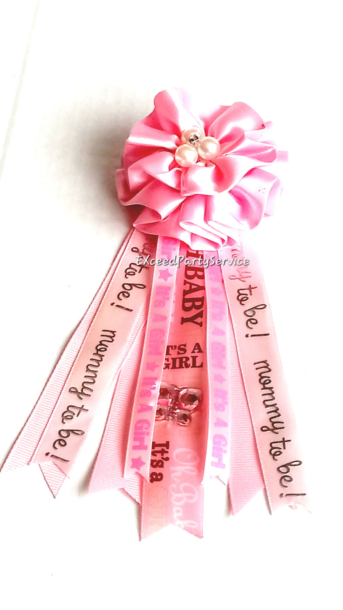 It's a Girl Baby Shower Pin / Girl Baby Shower Party Decoration/ Mom to ...