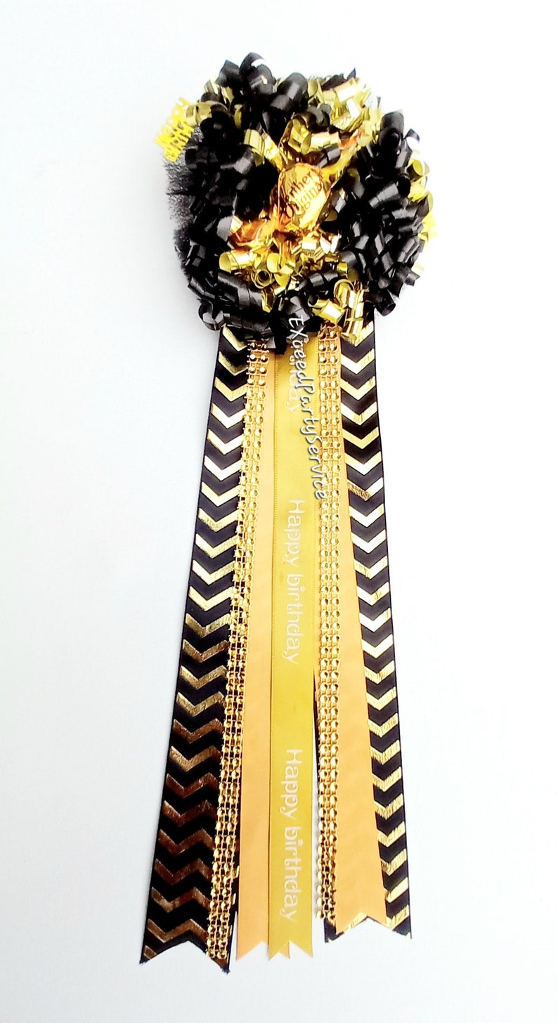 Happy 80th Birthday Party Ribbon Badge Corsage Custom Birthday Badge ...