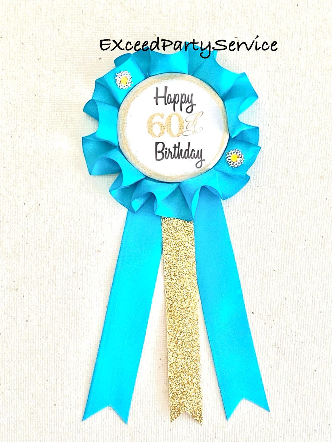 Birthday Badge Pin Girls Adult Birthday Award Ribbon Personalized Theme ...