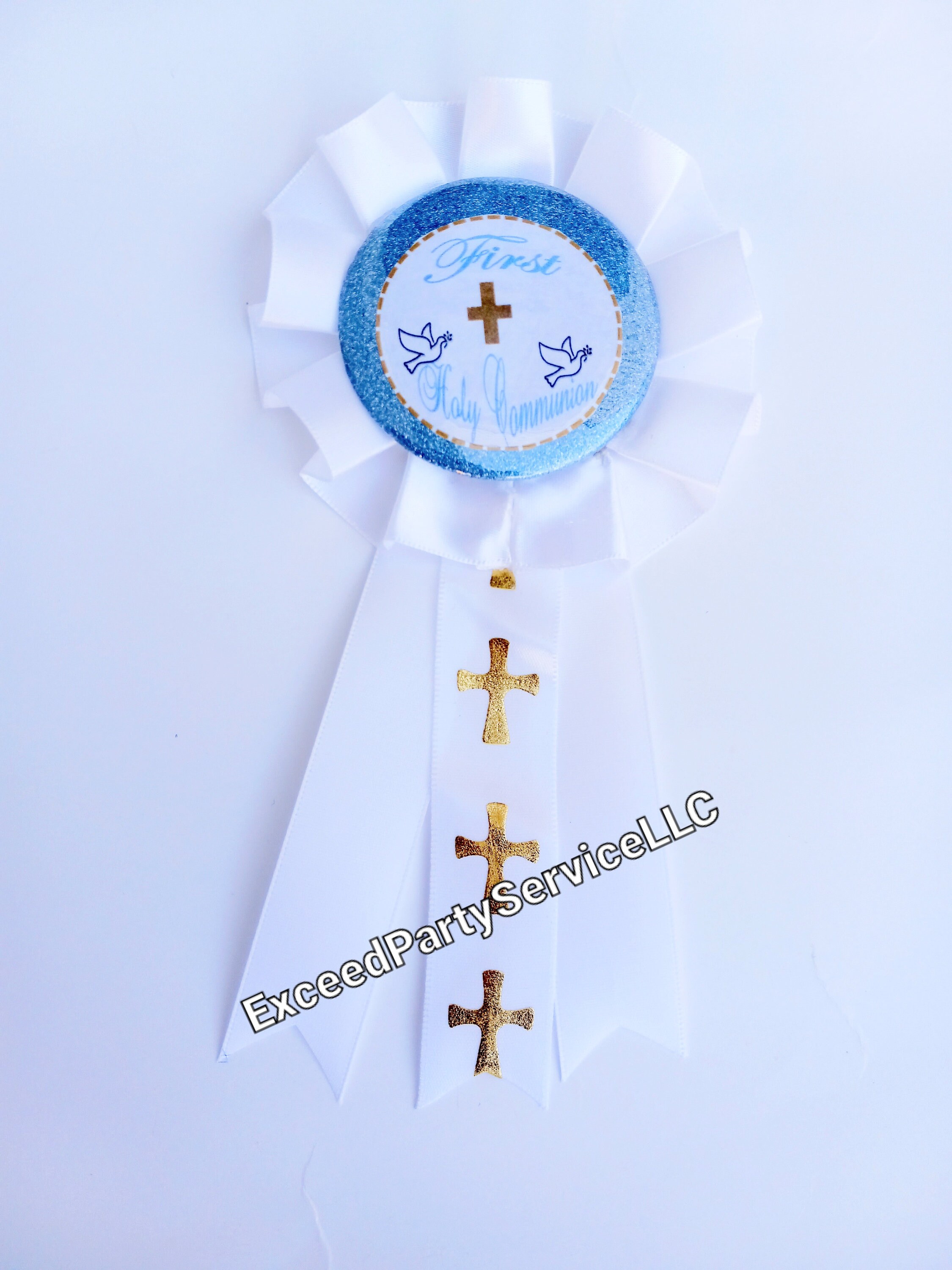Christening Communion Party Button Badge Pin (select Color) - Etsy