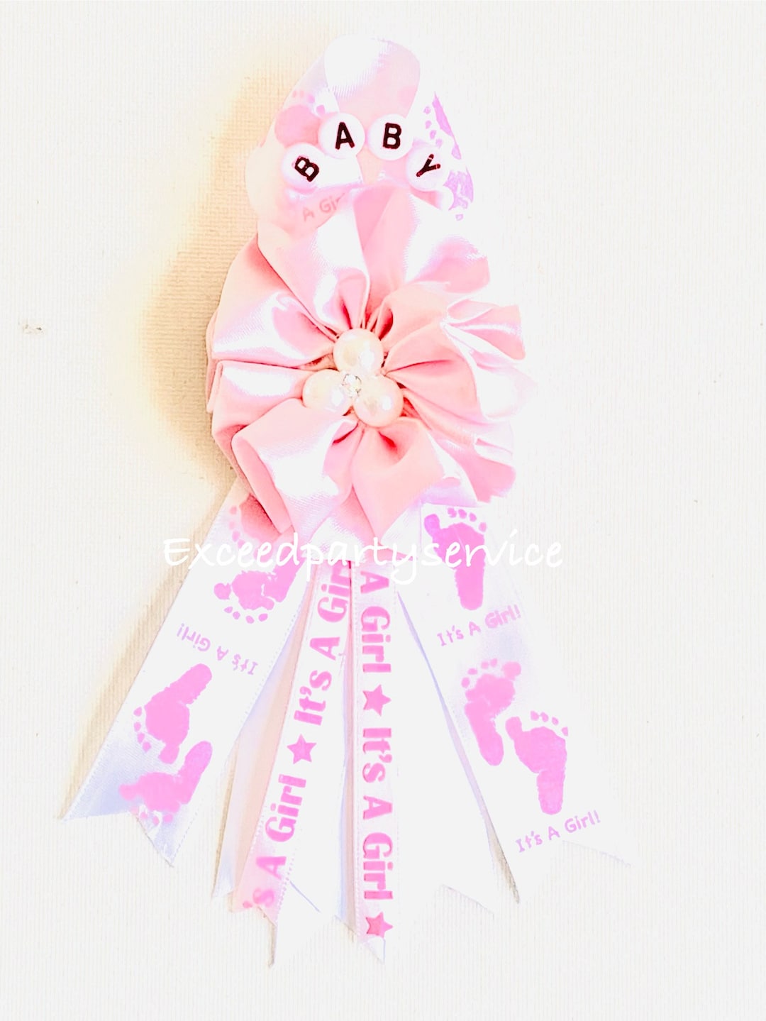 Girl Baby Shower Party Ribbon Baby Shower /mommy to Be Ribbon/ Baby ...