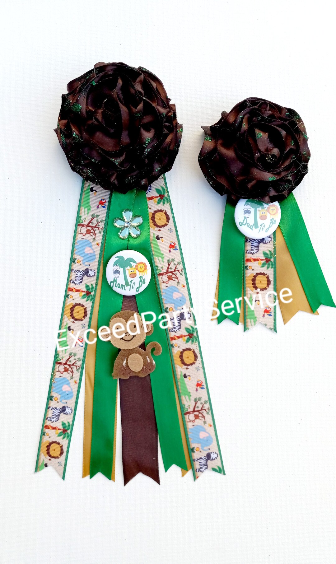 Jungle Safari Zoo Animal Baby Shower Mom and Dad Baby Shower Party ...