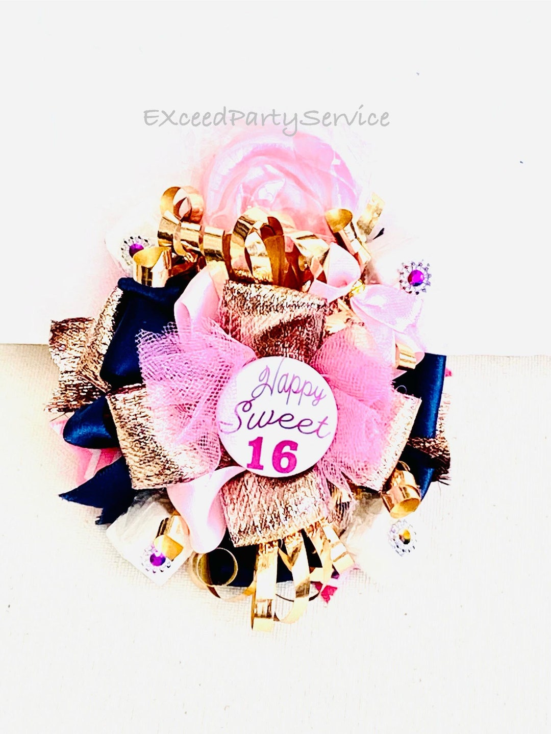 Sweet 16 Birthday Corsage Happy Birthday Party Sugar Cubes Candy ...