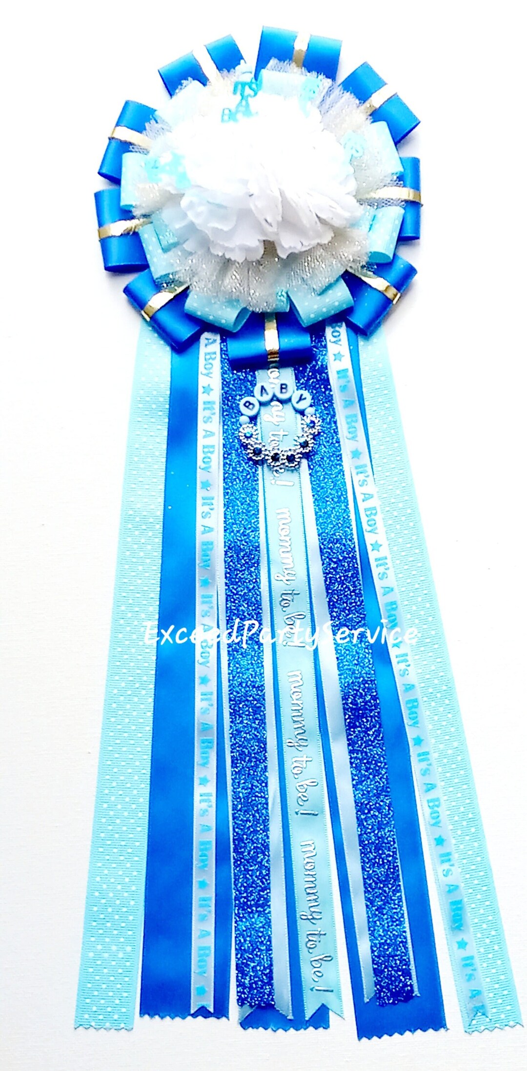 Baby Shower Decoration Large Baby Shower Mum/ Royal Blue Baby Shower ...