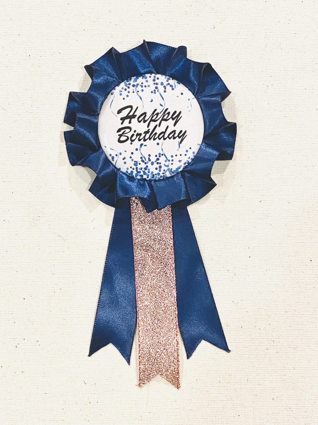 Birthday Badge Pin Girls Birthday Award Ribbon Personalized Theme ...