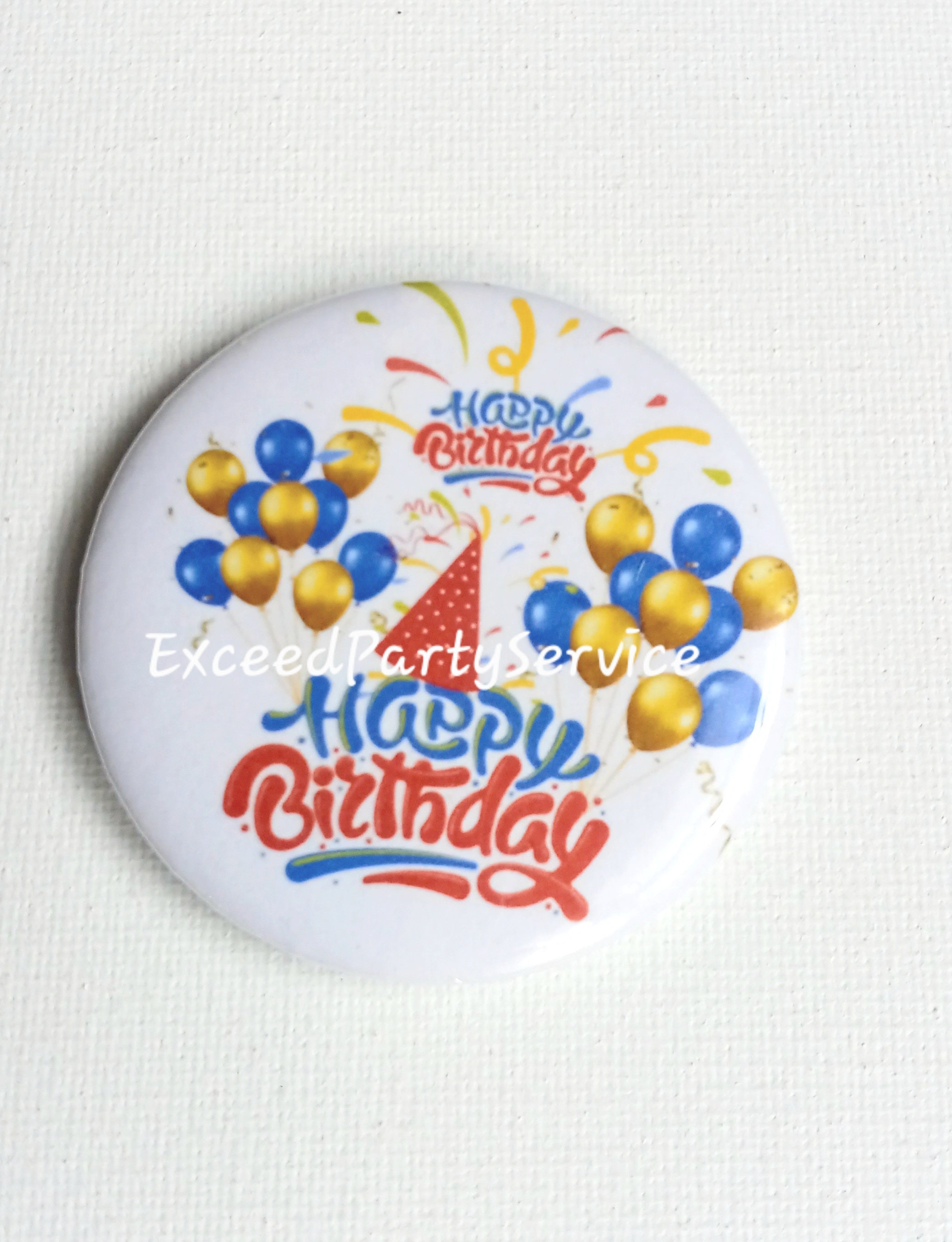 Happy Birthday Ribbon Badge Corsage - Etsy