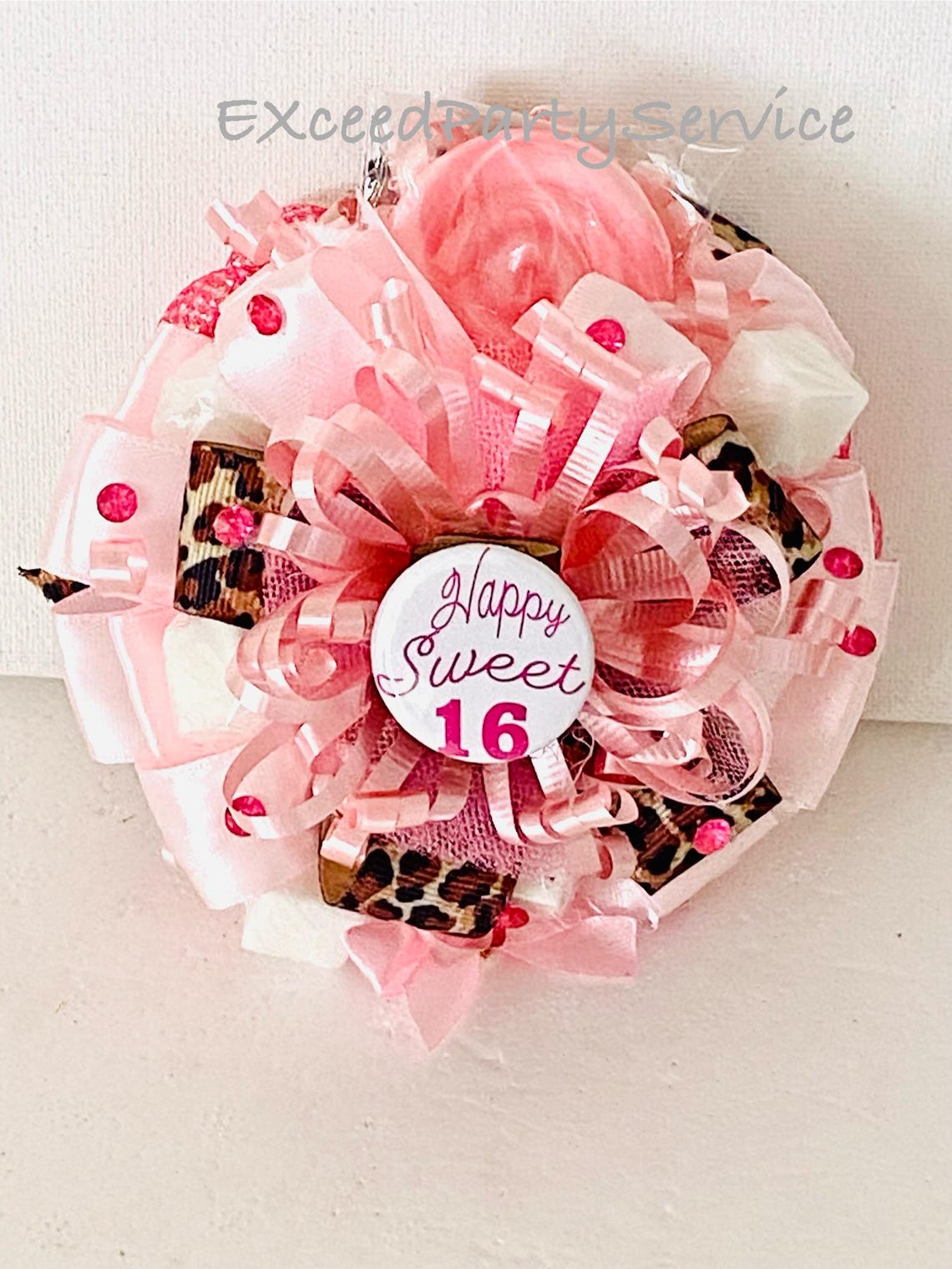 Sweet 16 Birthday Corsage Happy Birthday Party Sugar Cubes Candy ...