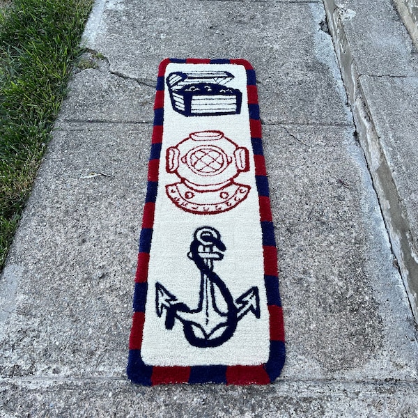 Nautical Runner Rug - Etsy
