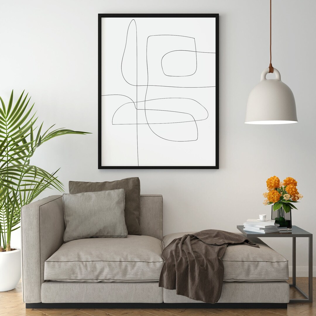 Minimal Line Art Print - Etsy