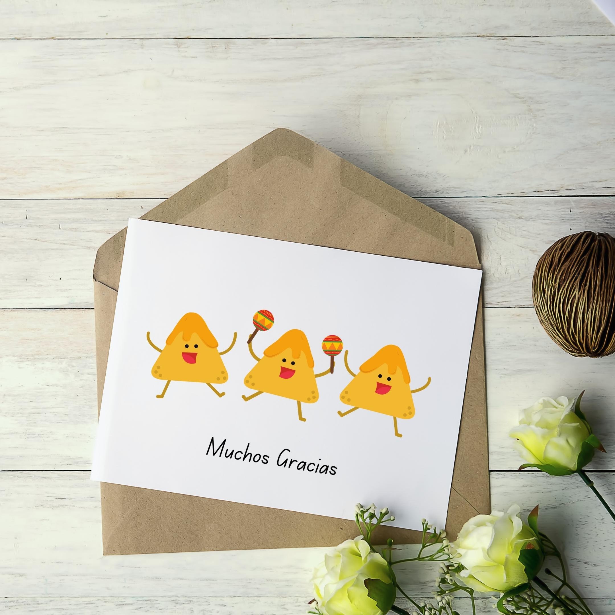 Muchos Gracias Thank You Card Thanks Funny Thank You - Etsy