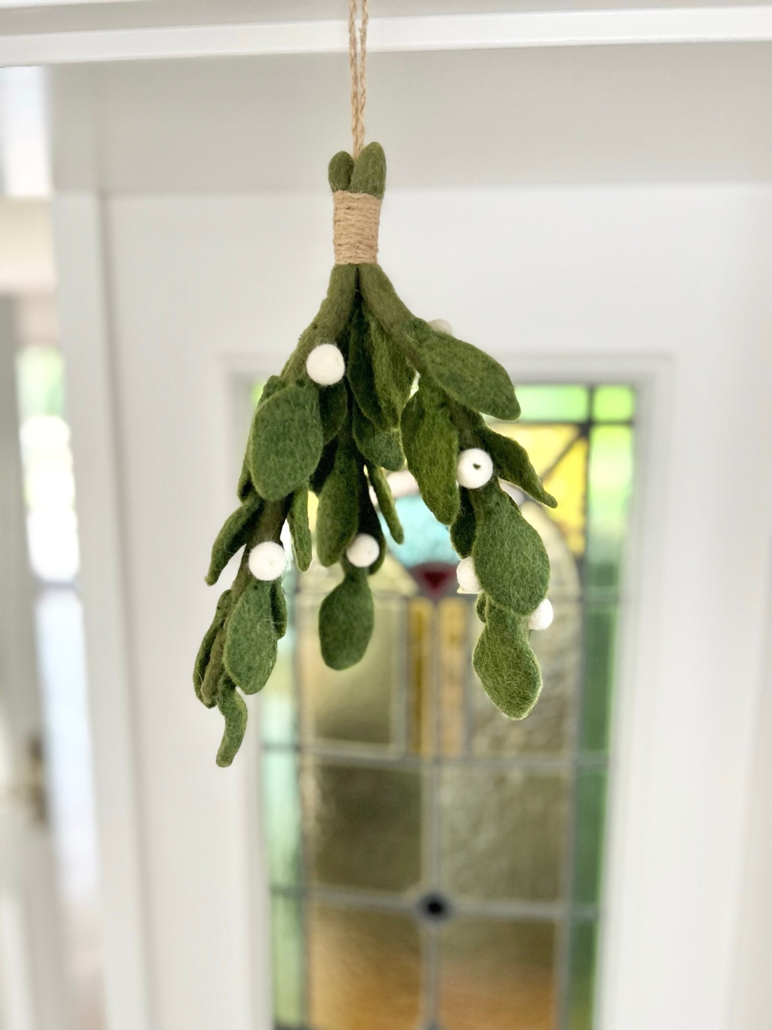 Mistletoe Made of Felt I Hand-felted From Wool I Window Decoration I ...