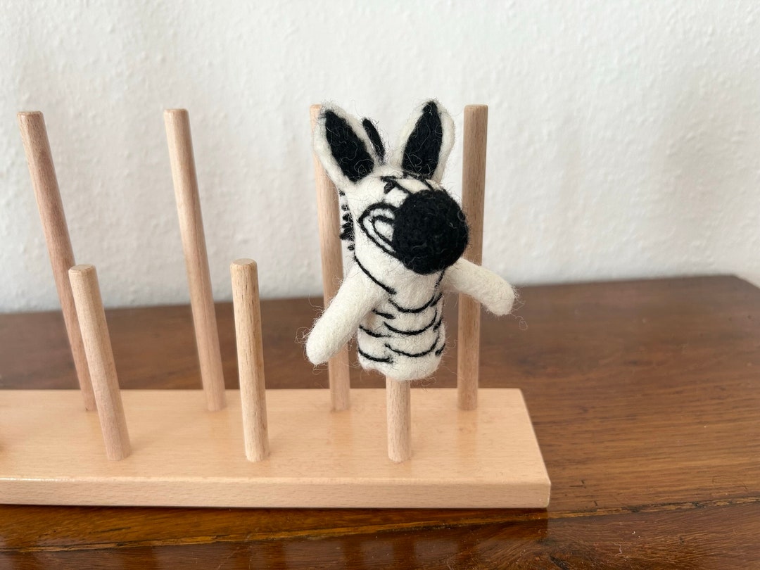 Cute Finger Puppet Zebra Made of Felt I Finger Game I Safari I African ...