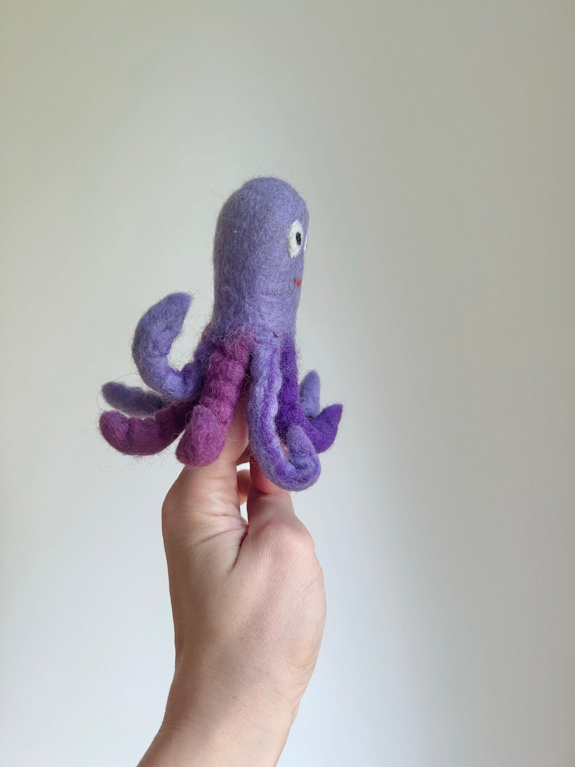 Cute Felt Finger Puppet Octopus I Finger Game Octopus I Montessori Toy ...