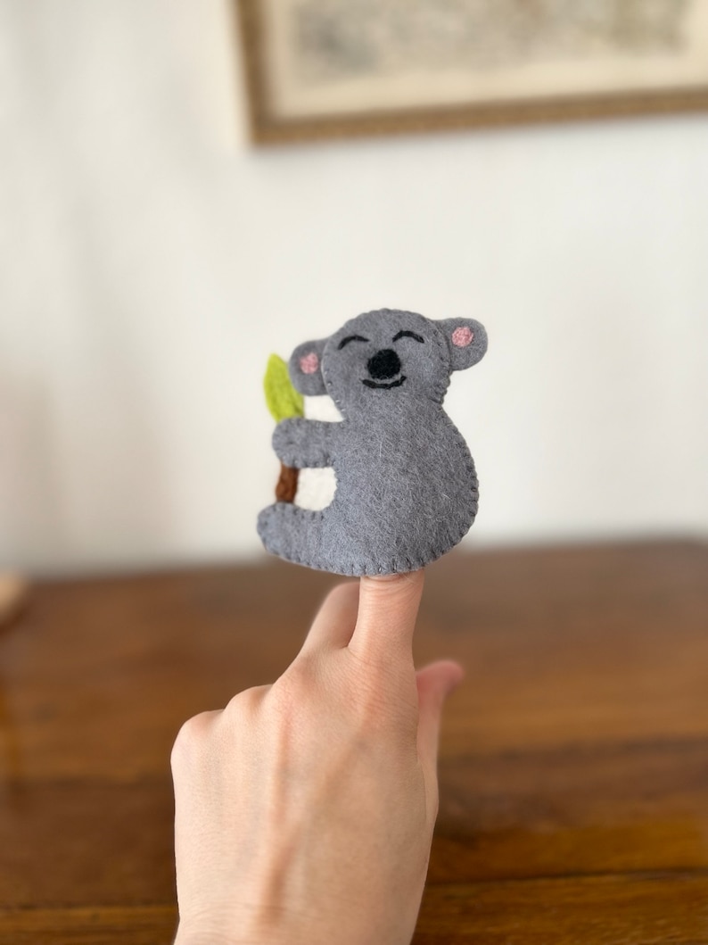 Cute Felt Koala Finger Puppet | Montessori Toy | Storytelling | Koala ...
