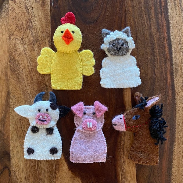 Felt Finger Puppets - Etsy