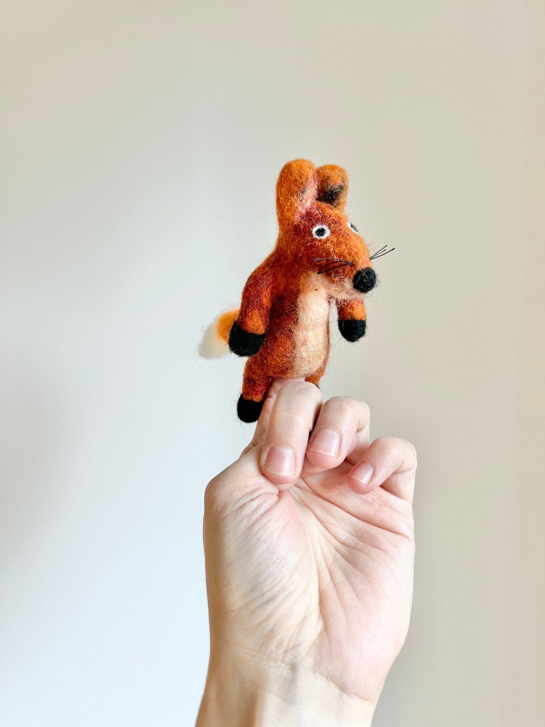 Cute Felt Fox Finger Puppet I Finger Game I Forest Animals I Red Fox I ...