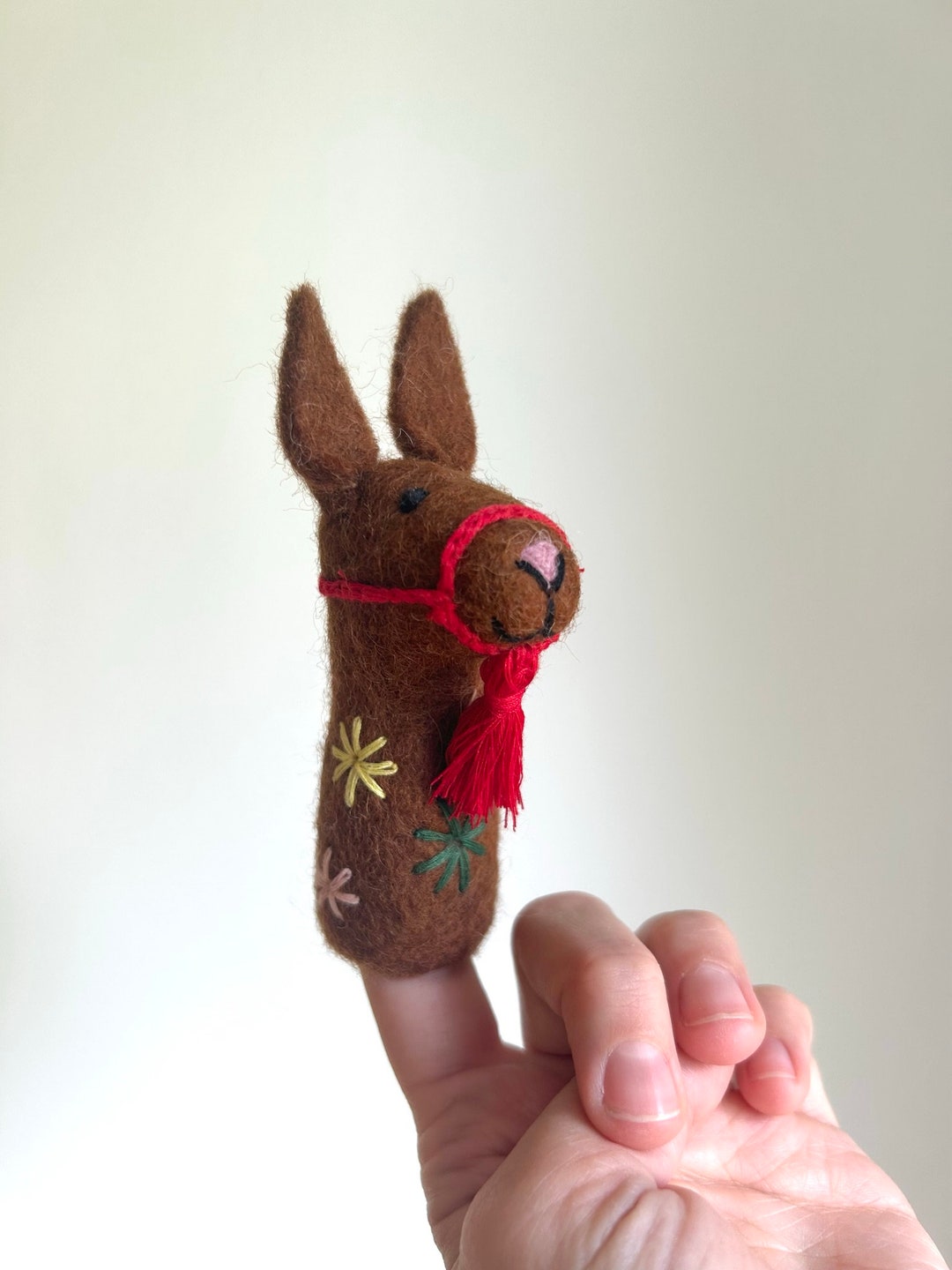 Cute Felt Llama Finger Puppet | Finger Game | Montessori Toy ...