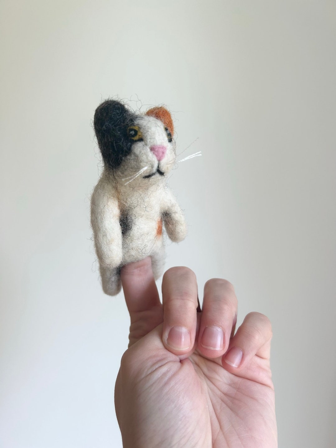 Cute Finger Puppet Cat Colorful Made of Felt I Finger Game I Farm ...