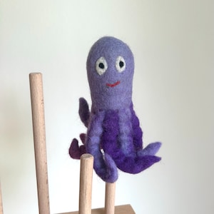 Cute Felt Finger Puppet Octopus I Finger Game Octopus I Montessori Toy ...