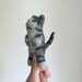 Cute Finger Puppet Cat Grey Made of Felt I Finger Game I Farm Animal I ...