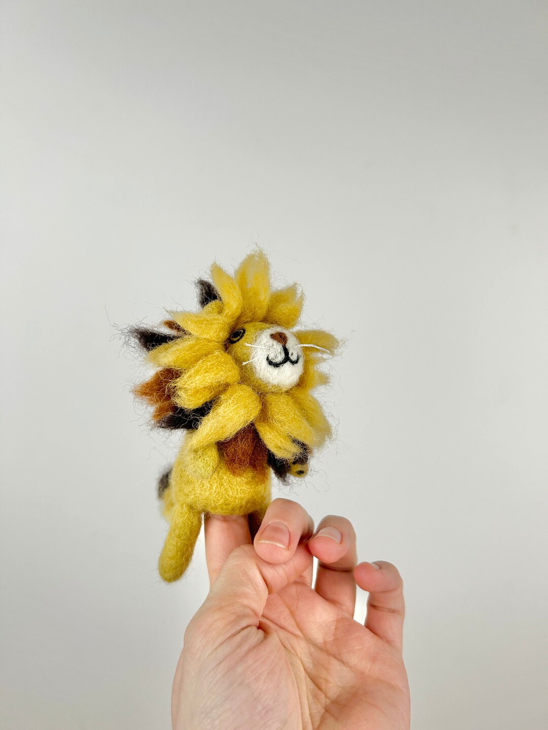 Cute Felt Finger Puppet Lion I Finger Game I Wild Animals I Montessori ...