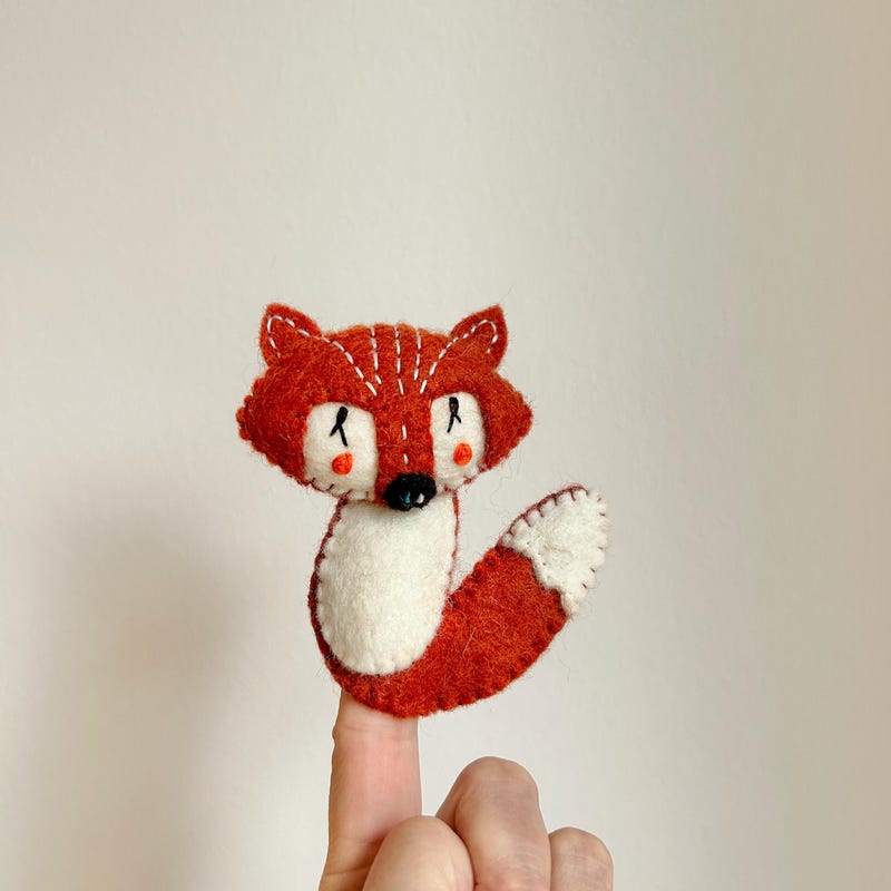 Fox Finger Puppet - Etsy