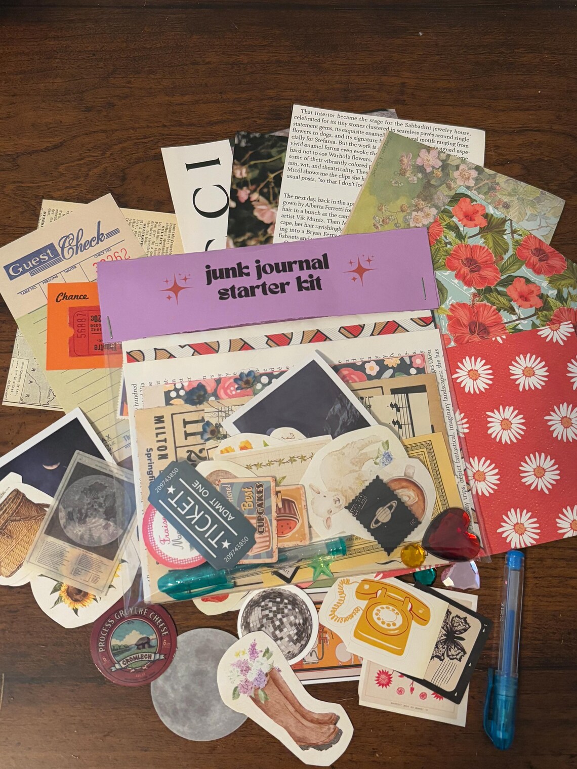 Junk Journal Scrapbooking Starter Kit - Etsy