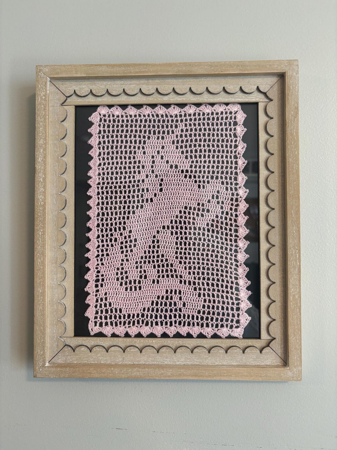 Pink Unicorn Filet Crochet Tapestry - Etsy
