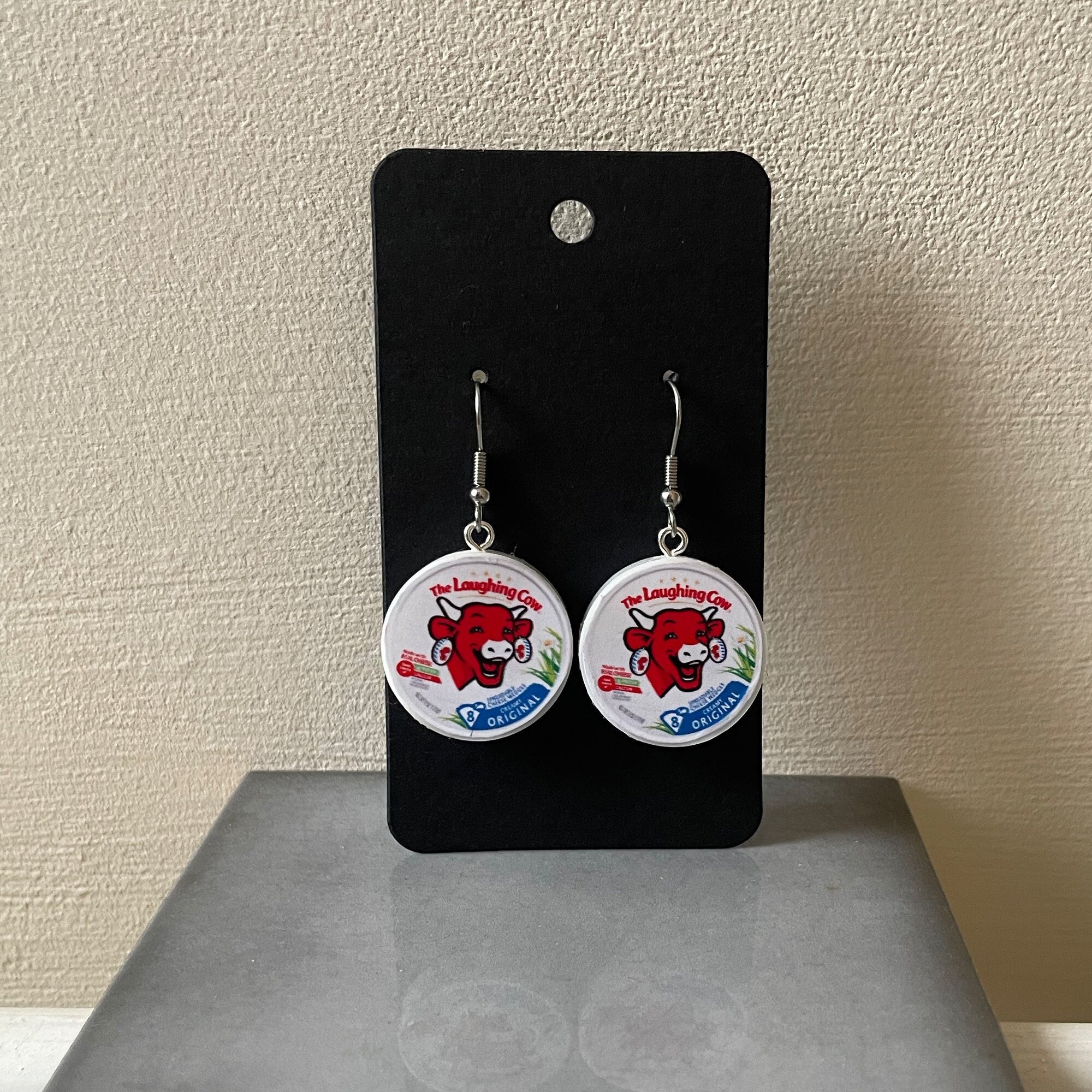 Laughing Cow Cheese Triangles Earrings Statement Jewellery Funny Cute ...