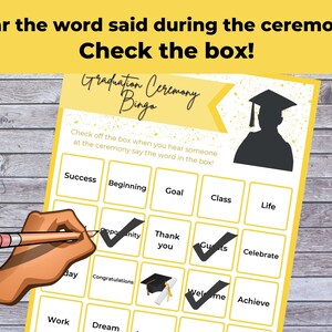 Graduation Ceremony Bingo - Etsy