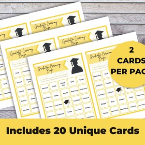 Graduation Ceremony Bingo - Etsy