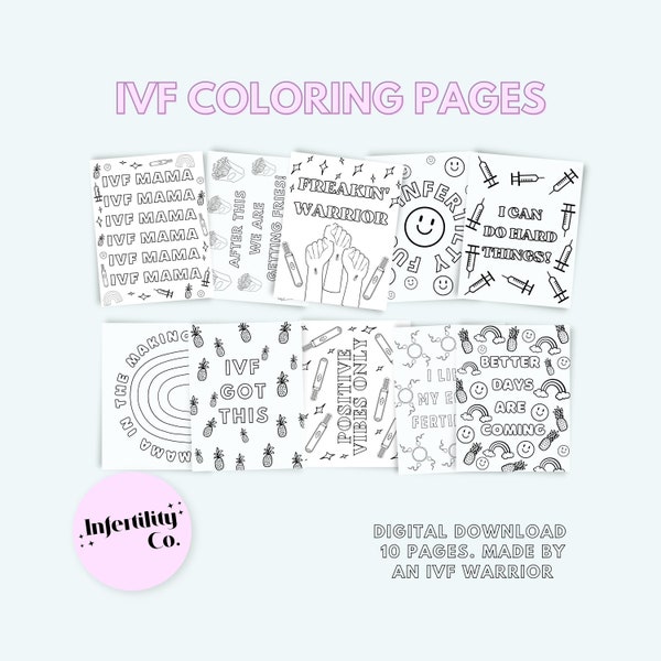 Infertility Coloring Page - Etsy