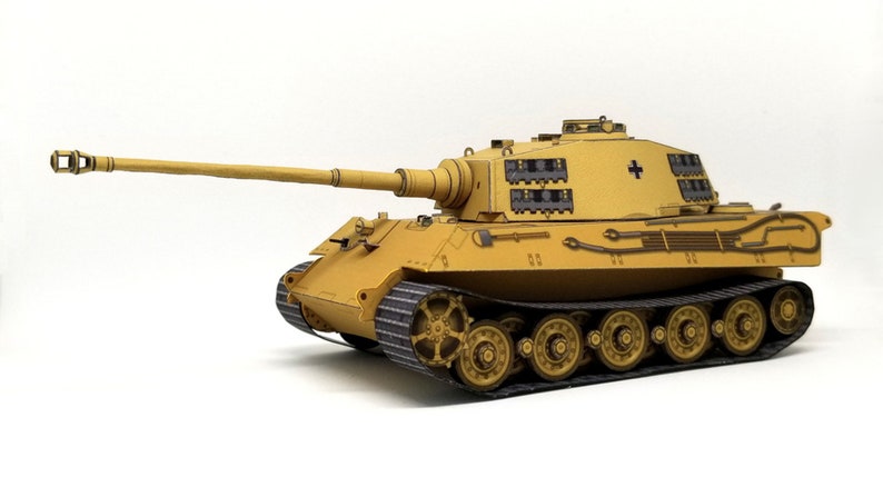 Tiger2 Tank Paper Model, DIY 3D Papercraft (PDF Template) - Etsy