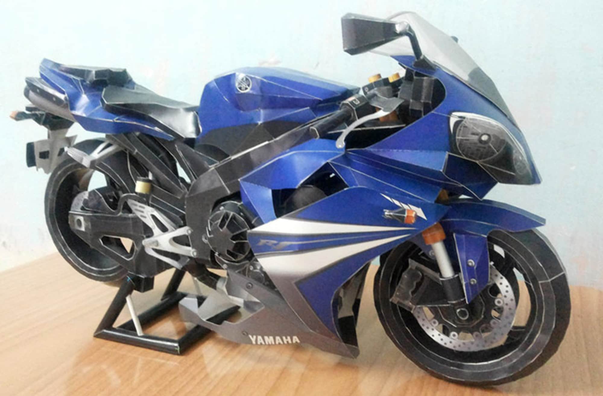 Yamaha YZF-R1-US Realistic Papercraft 3D Paper Model, Motorcycle, Paper ...