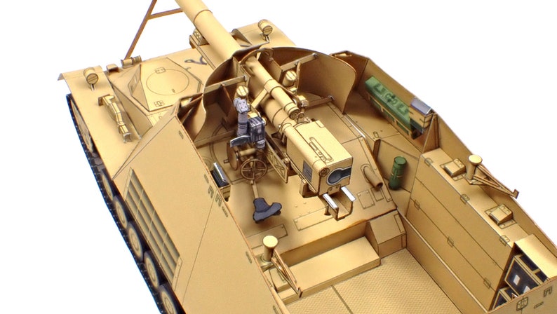 Nashorn, Papercraft, 3D Paper Model, Soldier, Tank, Paper Craft ...
