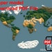 World Map, Papercraft, 3D Paper Model, Animal, Zoo, Paper Craft ...
