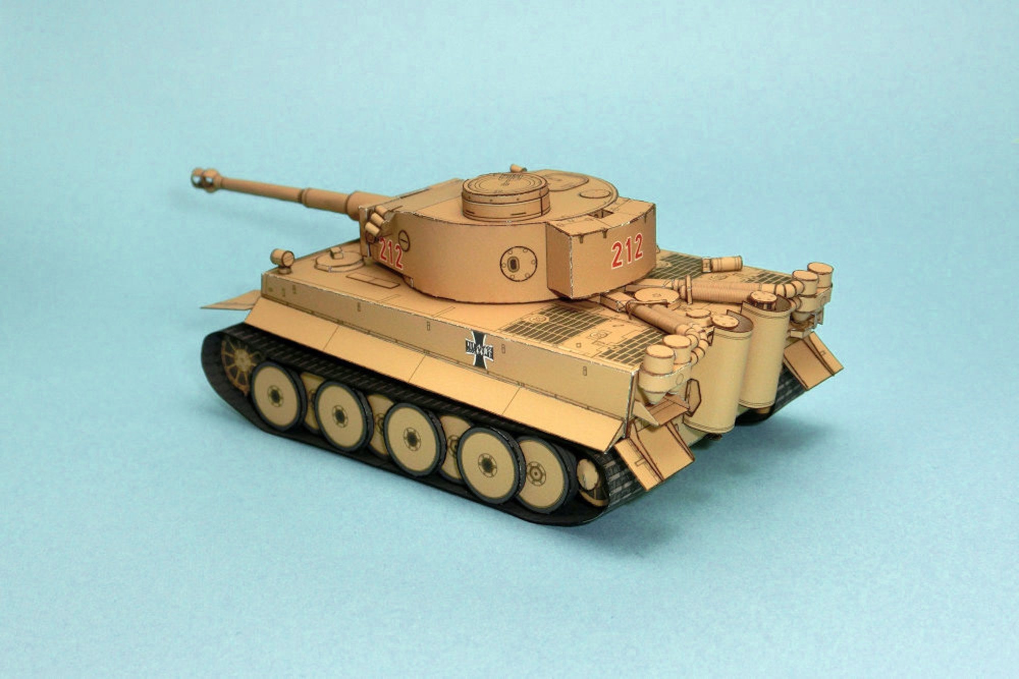 Tiger 1 Gup, Papercraft, 3D Paper Model, Soldier, Tank, Paper Craft ...