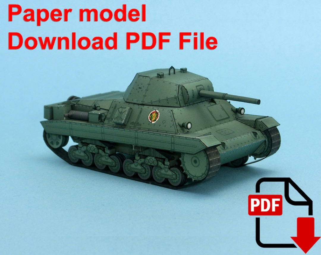 Carro Armato P40, Papercraft, 3D Paper Model, Soldier, Tank, Paper ...