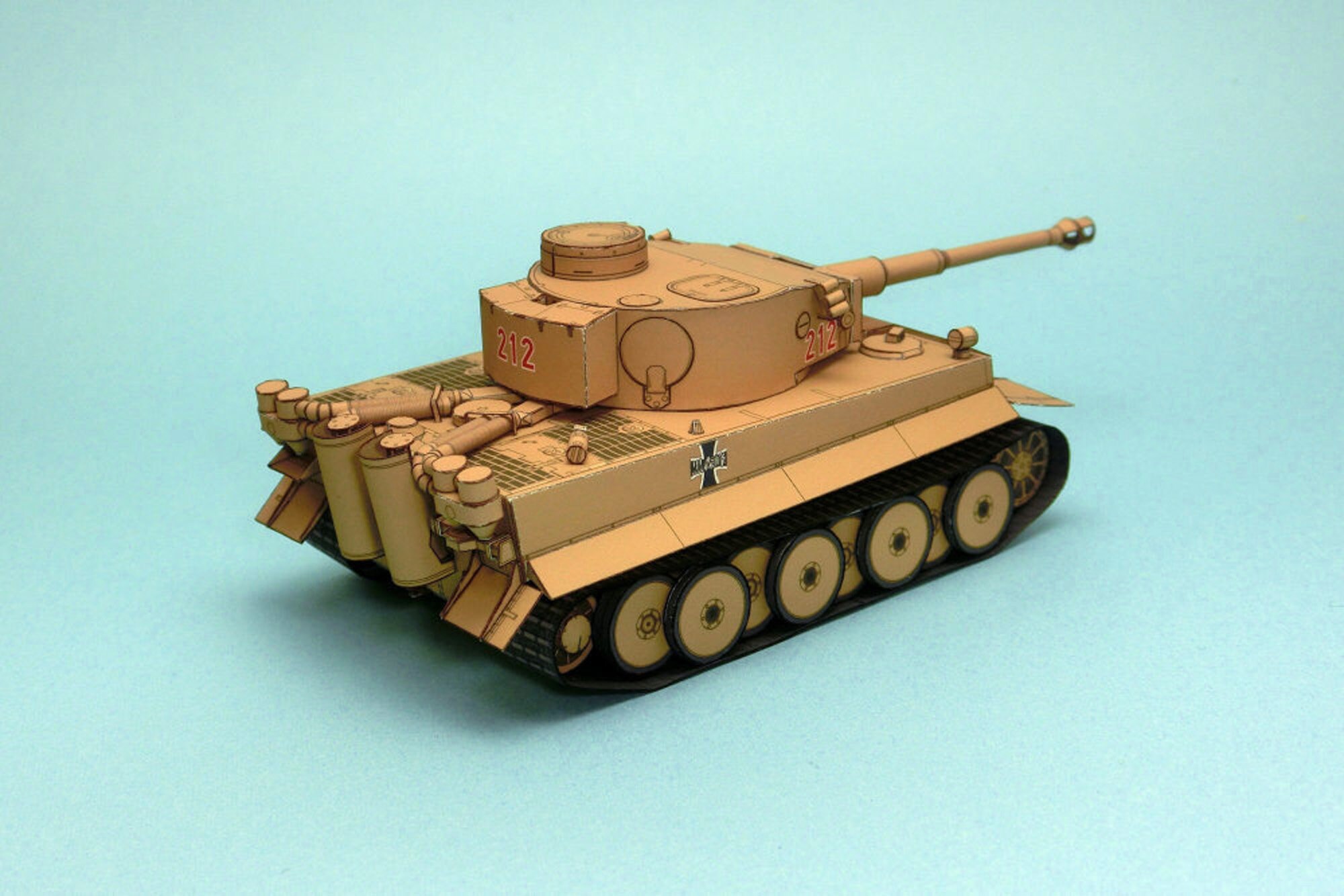 Tiger 1 Gup, Papercraft, 3D Paper Model, Soldier, Tank, Paper Craft ...