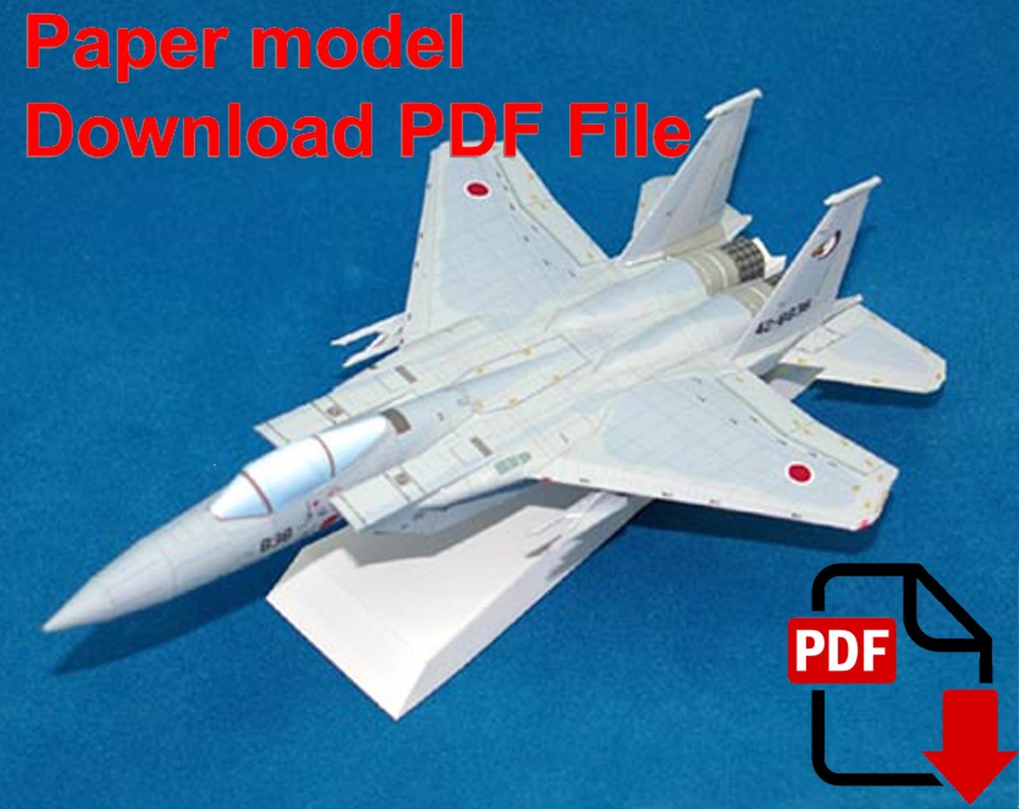 F15J, Papercraft, 3D Paper Model, Animal, Zoo, Paper Craft, Template ...