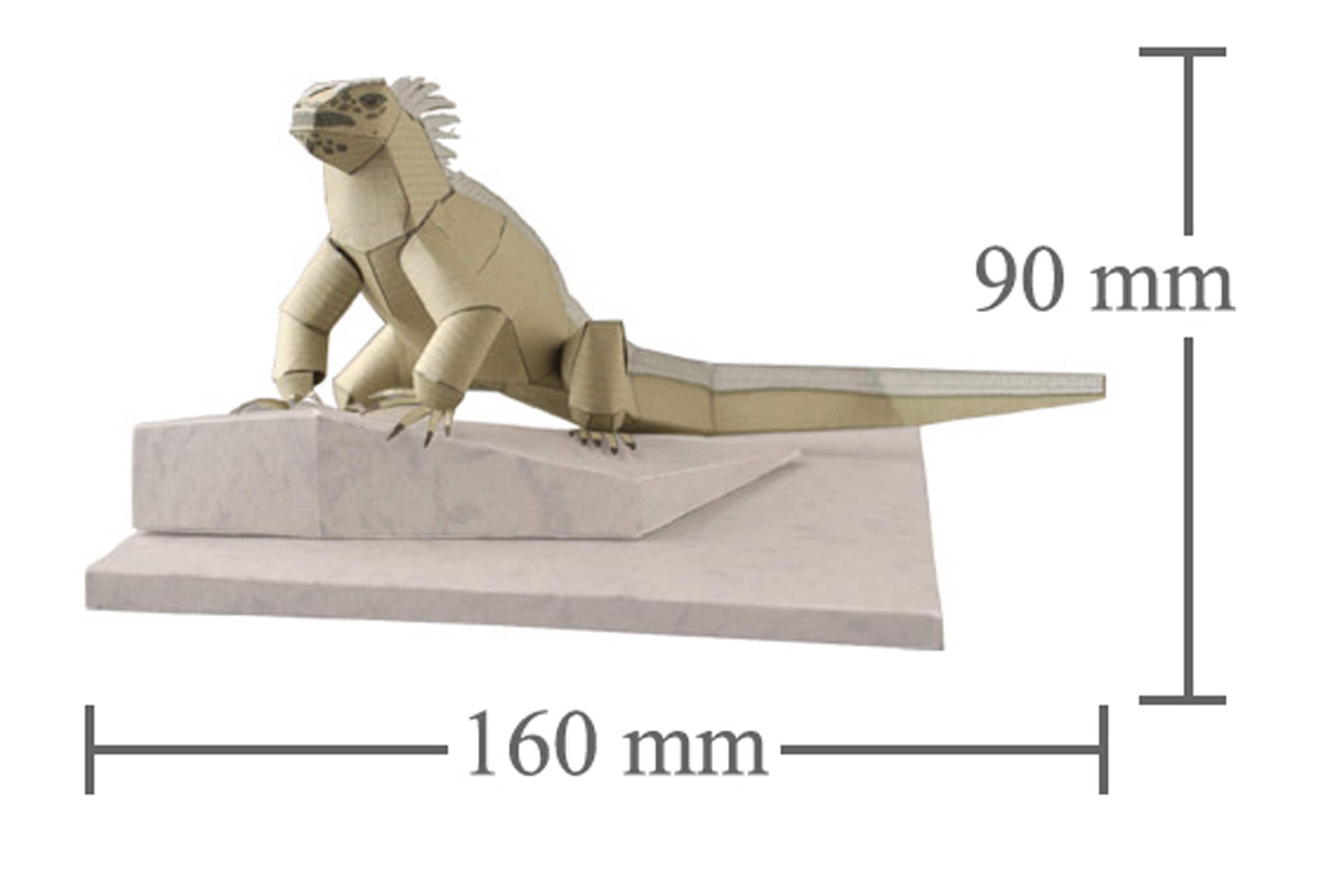 Marine Iguana, Papercraft, 3D Paper Model, Animal, Zoo, Paper Craft ...