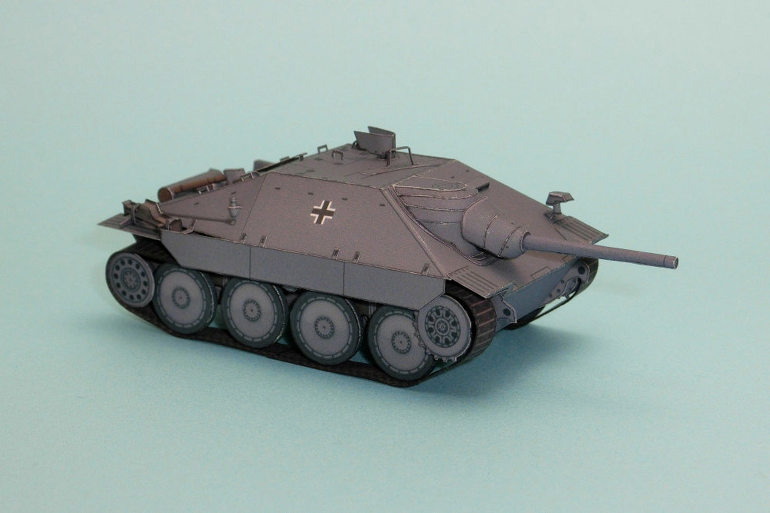 Jagdpanzer 38T Hetzer, Papercraft, 3D Paper Model, Soldier, Tank, Paper ...