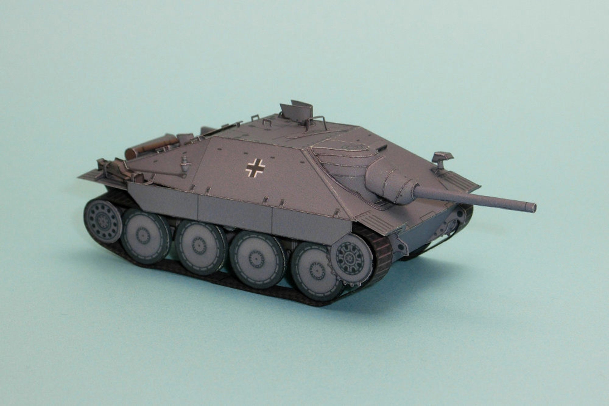 Jagdpanzer 38T Hetzer, Papercraft, 3D Paper Model, Soldier, Tank, Paper ...