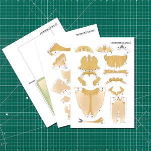 Lion, Papercraft, 3D Paper Model, Animal, Zoo, Paper Craft, Template ...