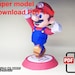 Super Mario Papercraft, 3D Paper Model DIY (PDF Template) - Etsy