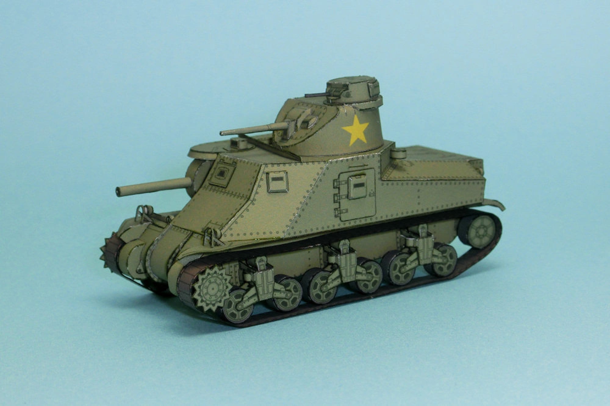M3 Lee, Papercraft, 3D Paper Model, Soldier, Tank, Paper Craft ...