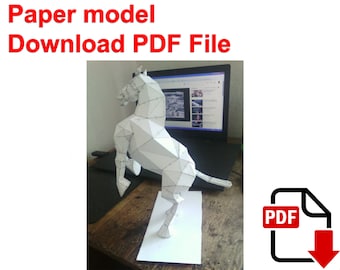 Papercraft, 3D Paper Model, Animal, Zoo, Paper Craft, Template PDF, Diy ...