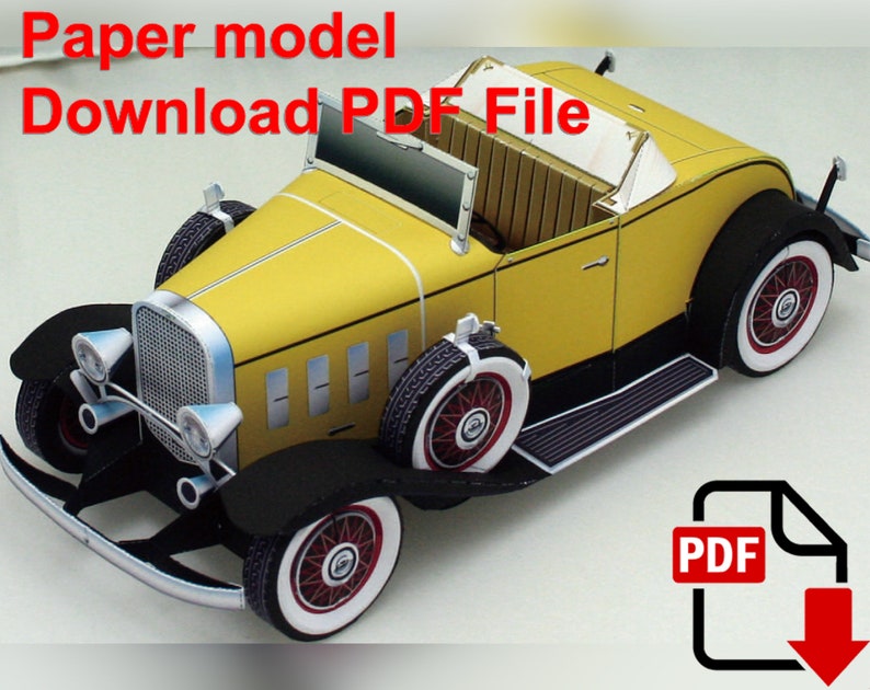 Chevrolet Confederate, Papercraft, 3D Paper Model, Animal, Zoo, Paper ...